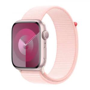 Apple Watch S9 GPS (MR9J3SE/A) 45mm Pink with Light Pink Sport Loop ...