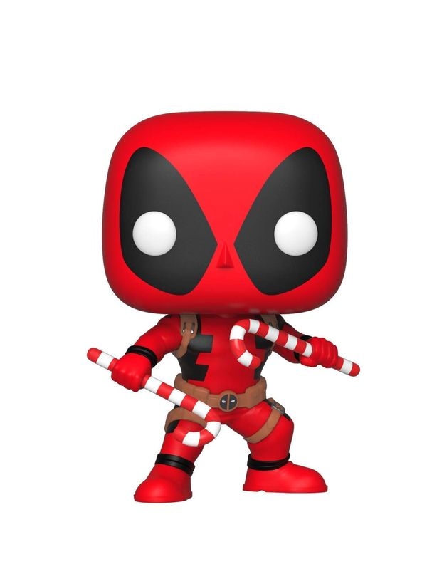 Bobble Head Marvel Comics Pop! Marvel Holiday - Deadpool (candy Canes ...