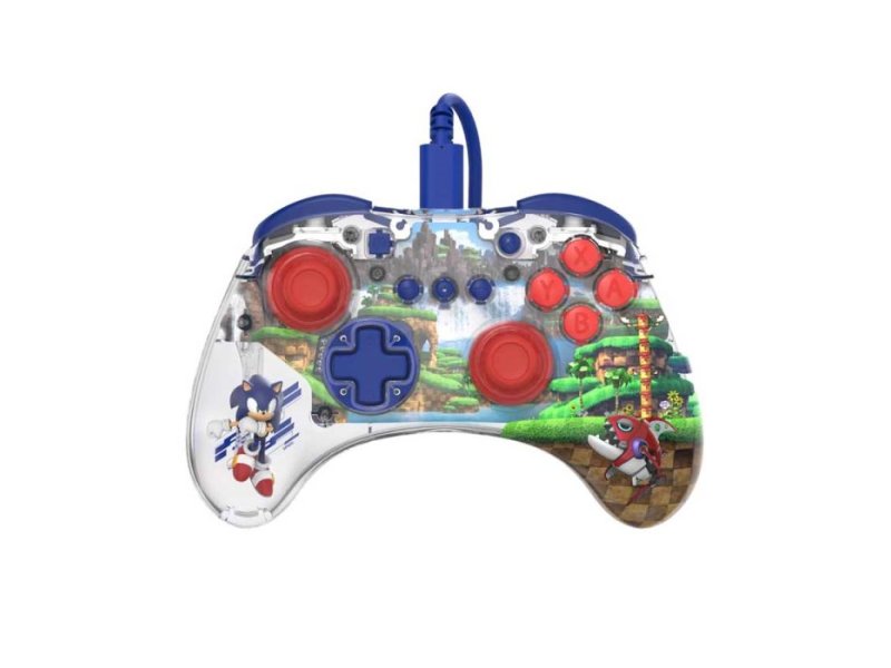 PDP SWITCH Gamepad Realmz Wired Controller Sonic Green Hill Zone ...